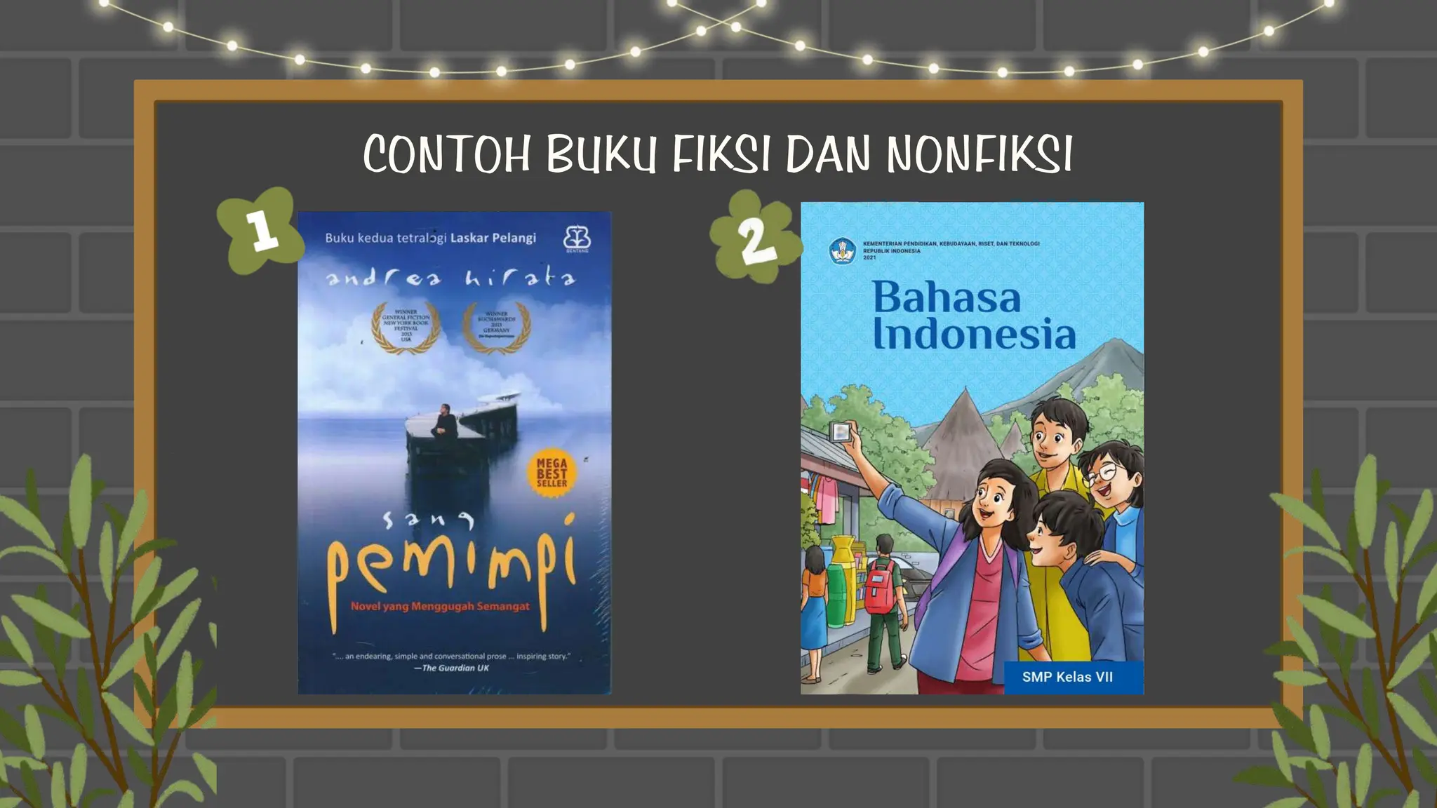 Bab 5 Buku Fiksi dan Nonfiksi Mapel Bahasa Indonesia Kelas 7 | PPTX