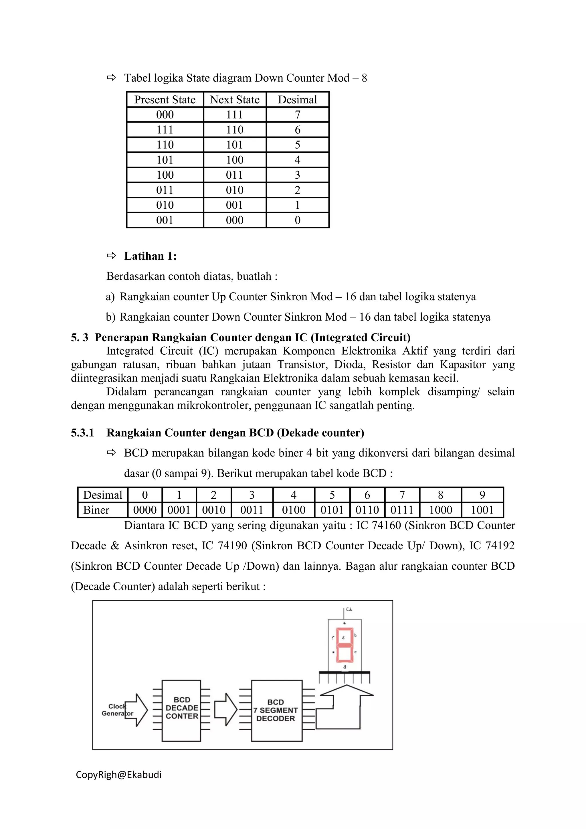 Bab 5 counter | PDF