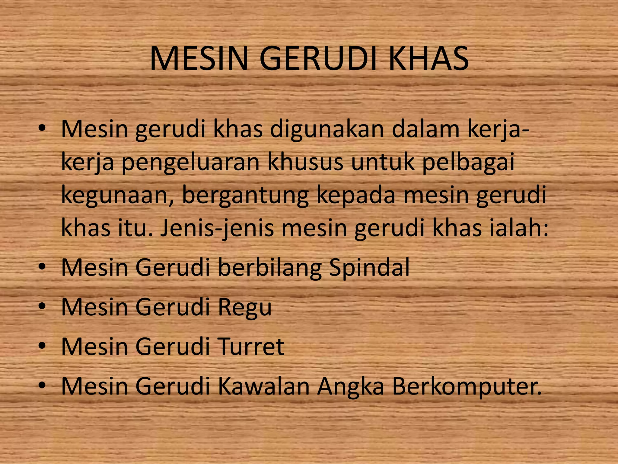 Bab 5 gerudi dan mesin gerudi | PPTX