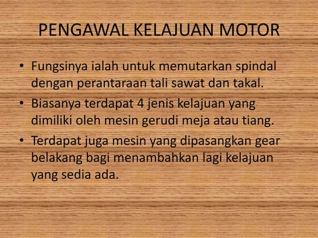 Bab 5 gerudi dan mesin gerudi | PPTX