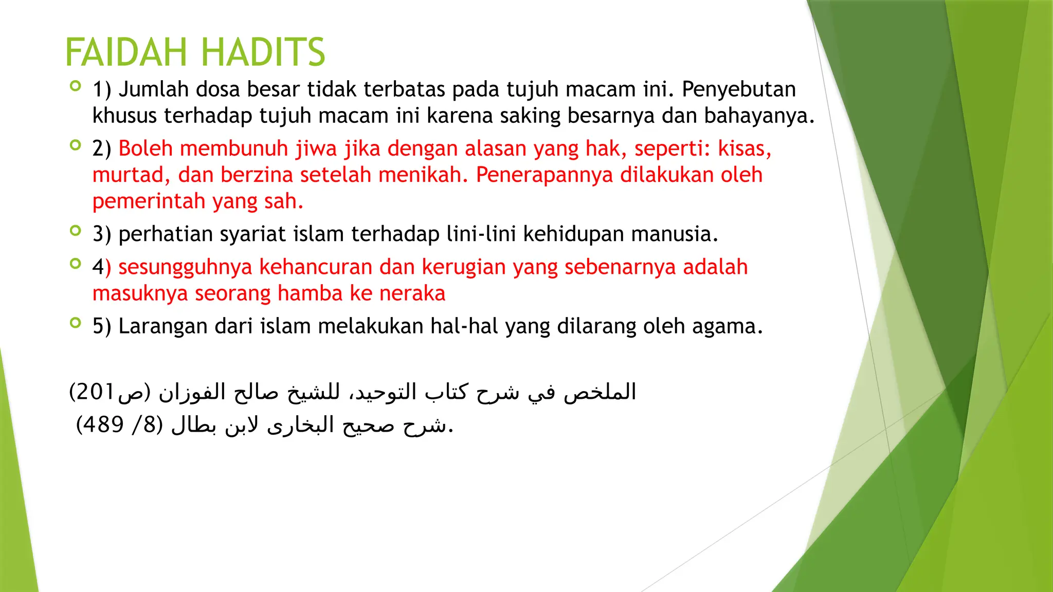BAB 5 HADITS TENTANG DOSA-DOSA BESAR.pptx