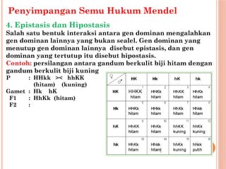 Pola Pewarisan Sifat Pada Hukum Mendel.. | PPT