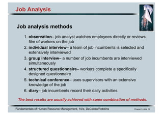 Chapter 5 Effective Job Analysis | PDF