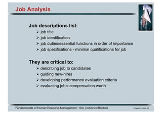 Chapter 5 Effective Job Analysis | PDF