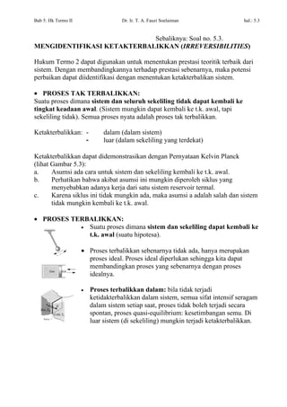 Bab 5 hukum termodinamika kedua(2) | DOC