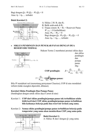 Bab 5 hukum termodinamika kedua(2) | DOC