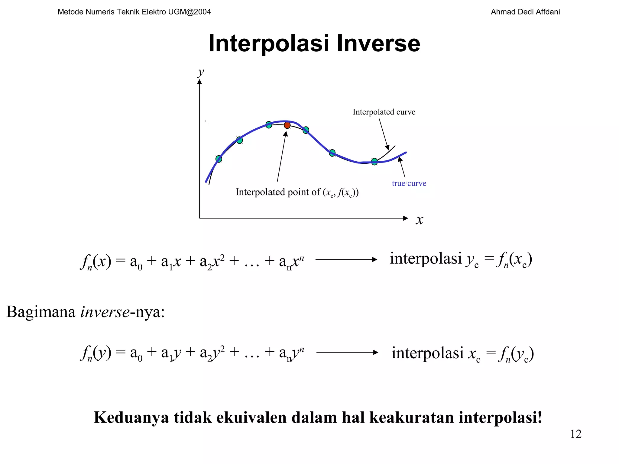 Bab 5 interpolasi newton lanjutan | PPT