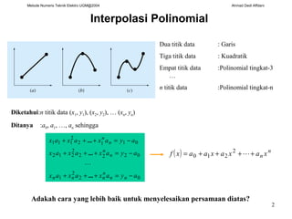 Bab 5 interpolasi newton lanjutan | PPT