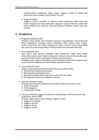 Bab 5 Kebijakan Moneter Dan Kebijakan Fiskal 2 Docx