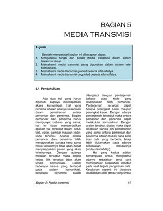 Bab 5 media transmisi | PDF