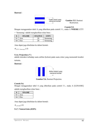 Bab 5. Operator Relasi | PDF