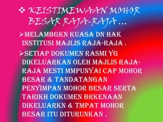 majlis raja-raja.pengajian am | PPTX