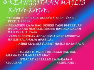 majlis raja-raja.pengajian am | PPTX