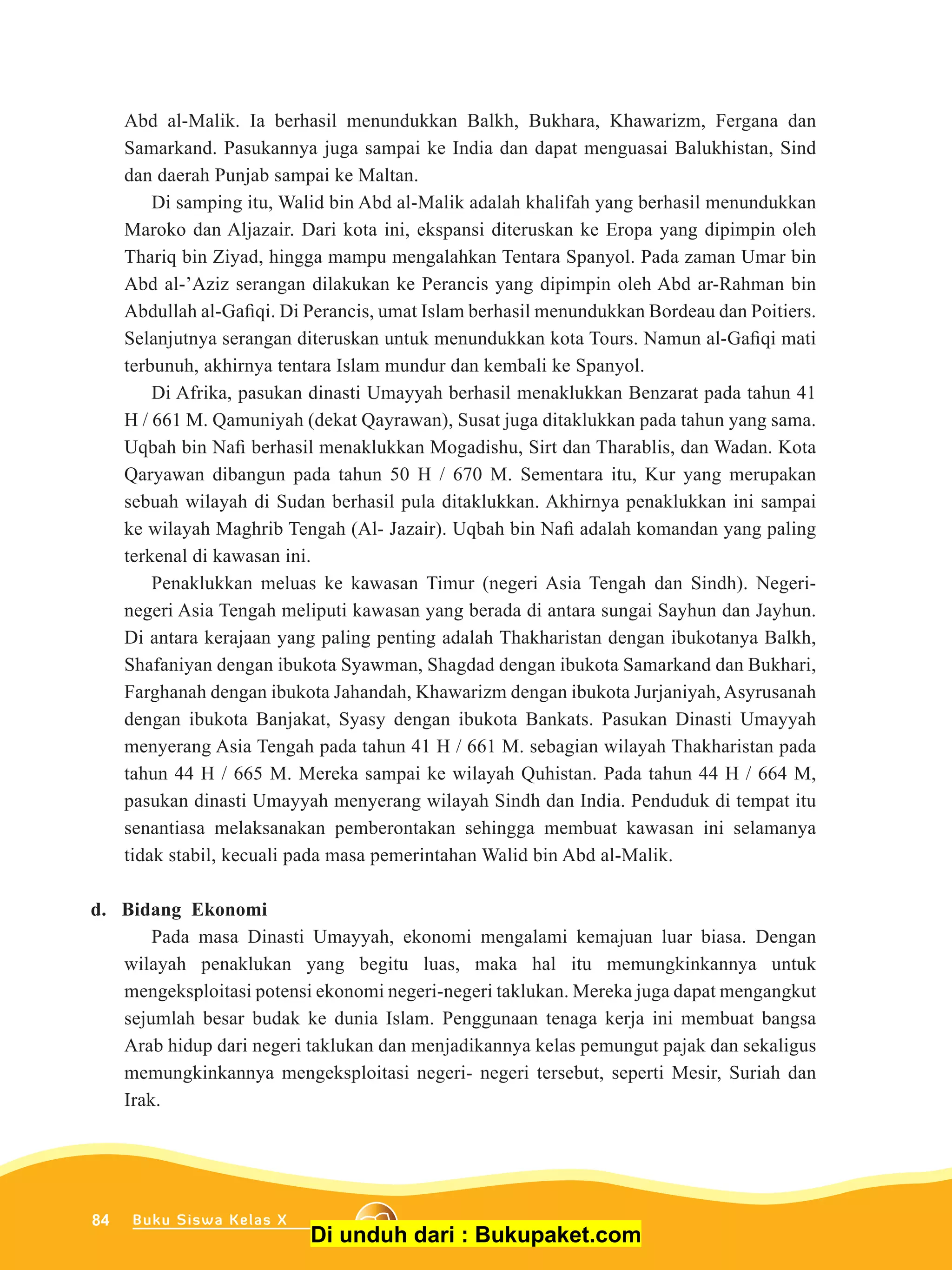 Bab 5 perkembangan islam pada masa daulah bani umayyah di damaskus | PDF