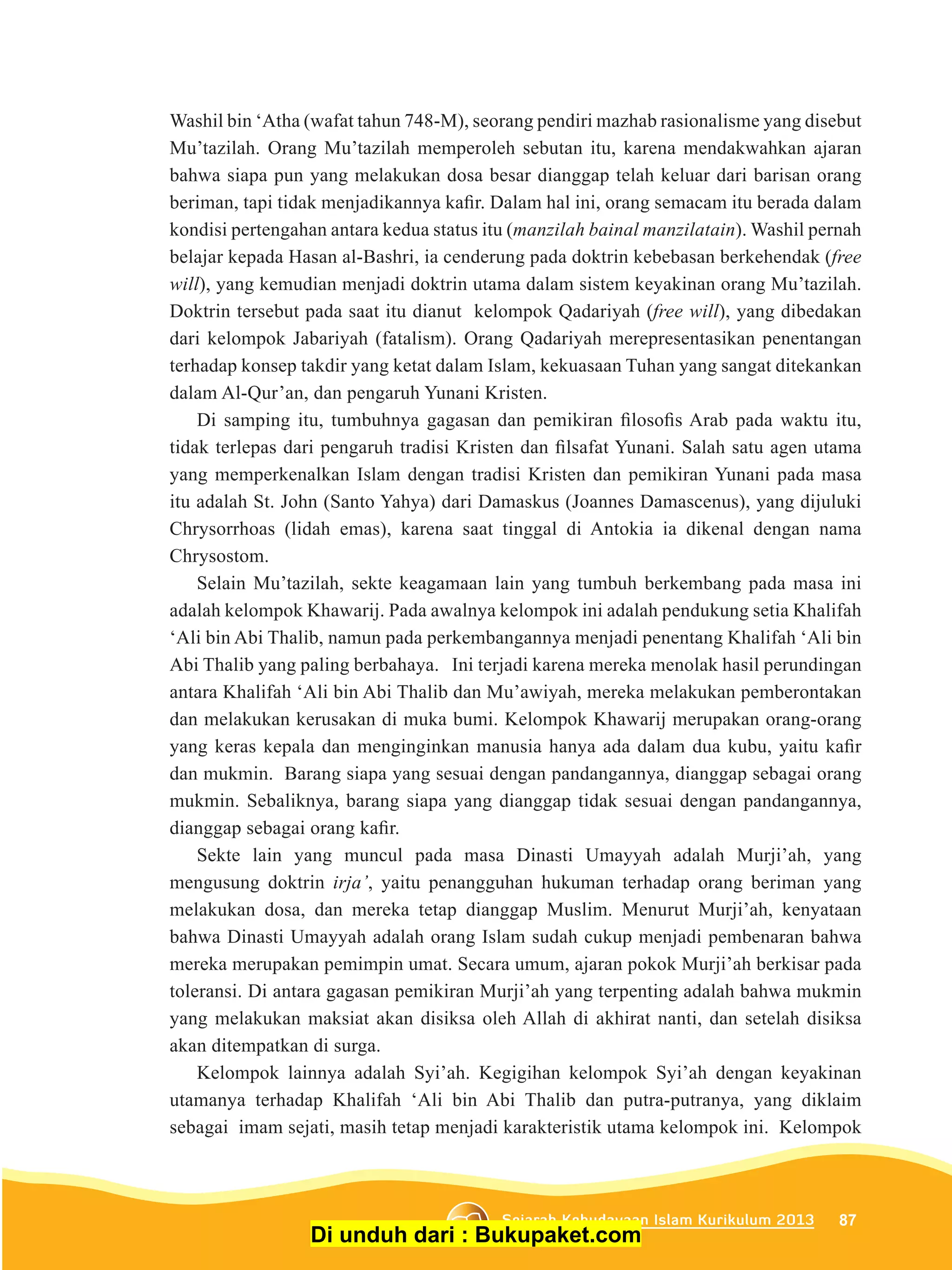 Bab 5 perkembangan islam pada masa daulah bani umayyah di damaskus | PDF