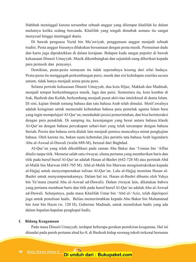 Bab 5 perkembangan islam pada masa daulah bani umayyah di damaskus | PDF