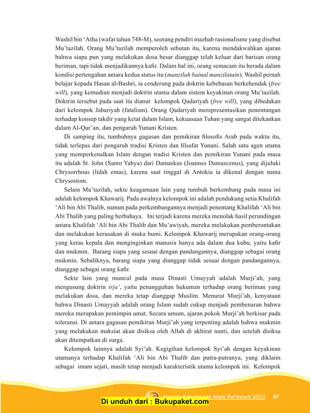 Bab 5 perkembangan islam pada masa daulah bani umayyah di damaskus | PDF