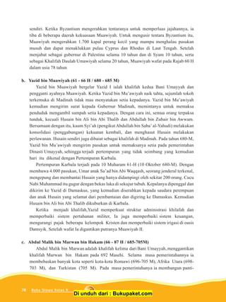 Bab 5 perkembangan islam pada masa daulah bani umayyah di damaskus | PDF