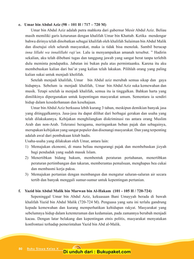 Bab 5 perkembangan islam pada masa daulah bani umayyah di damaskus | PDF