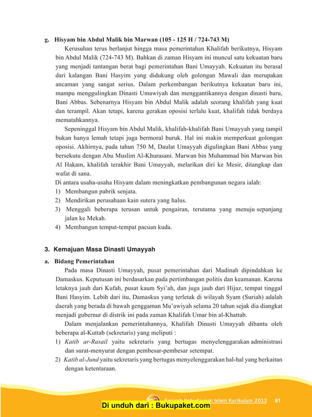 Bab 5 perkembangan islam pada masa daulah bani umayyah di damaskus | PDF