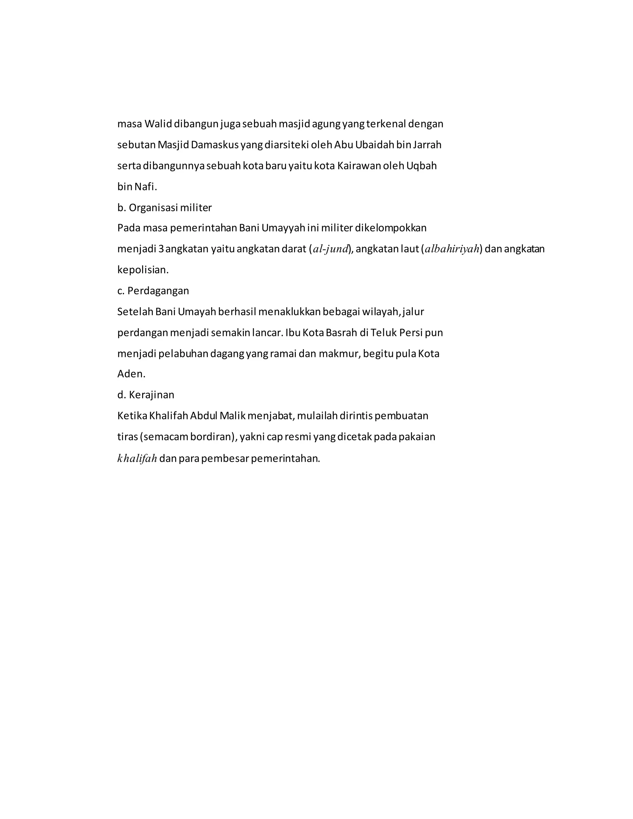 Bab 5 pertumbuhan lmu pengetahuan pada masa umayyah | PDF