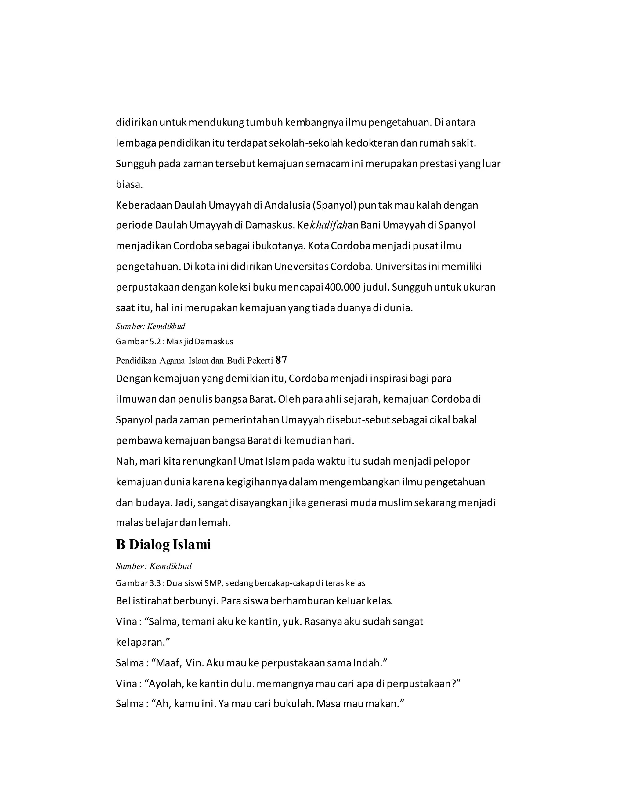 Bab 5 pertumbuhan lmu pengetahuan pada masa umayyah | PDF