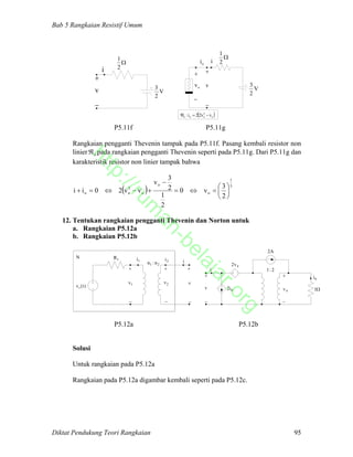 Bab 5 rangkaian resistif umum | PDF