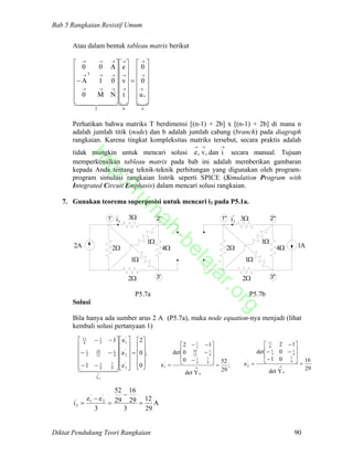 Bab 5 rangkaian resistif umum | PDF