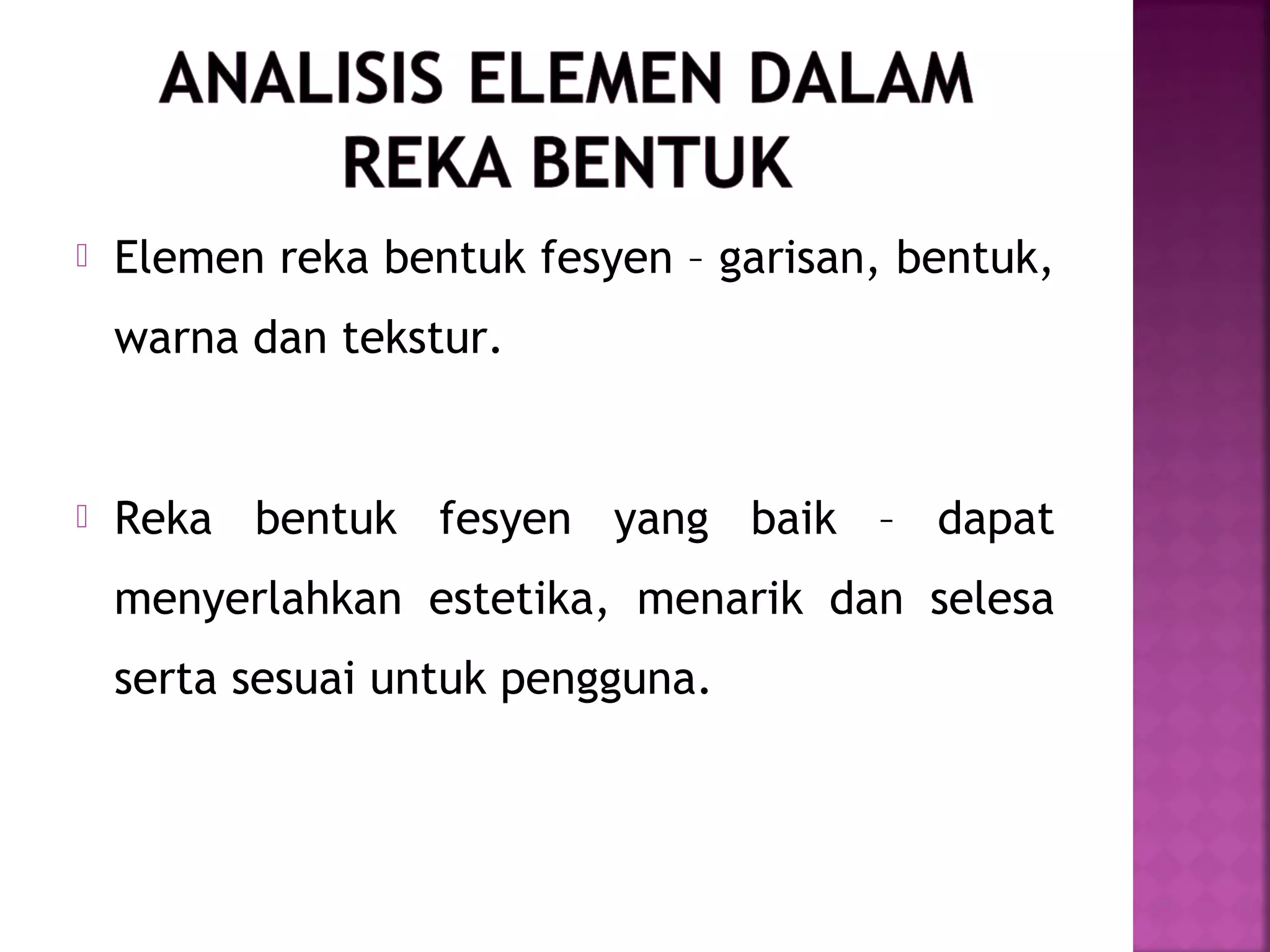 Bab 5 reka bentuk fesyen | PPT