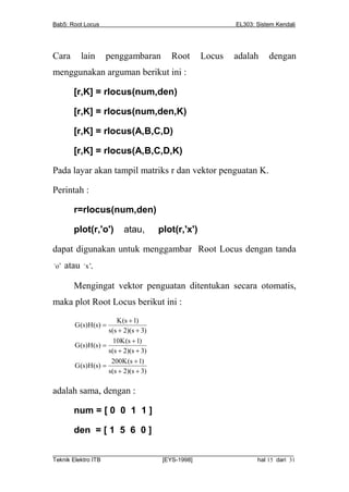 root locus | PDF