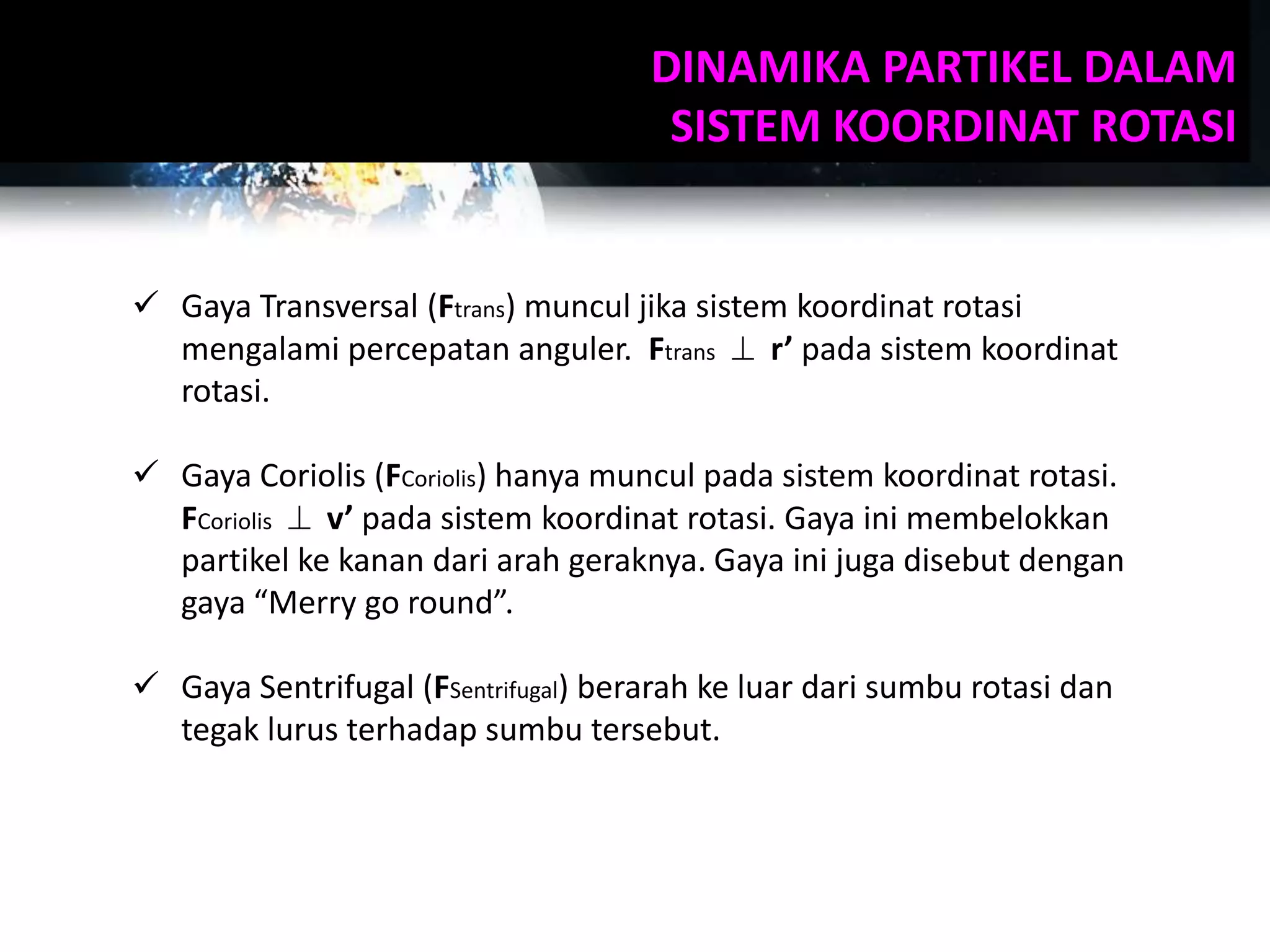 Bab 5 sistem kerangka non inersia | PPTX