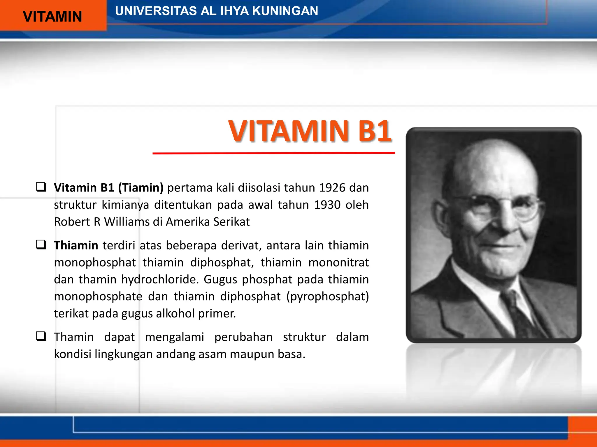 MATERI KULLIAH VITAMIN (KIMIA PANGAN) AL-IHYA | PPT