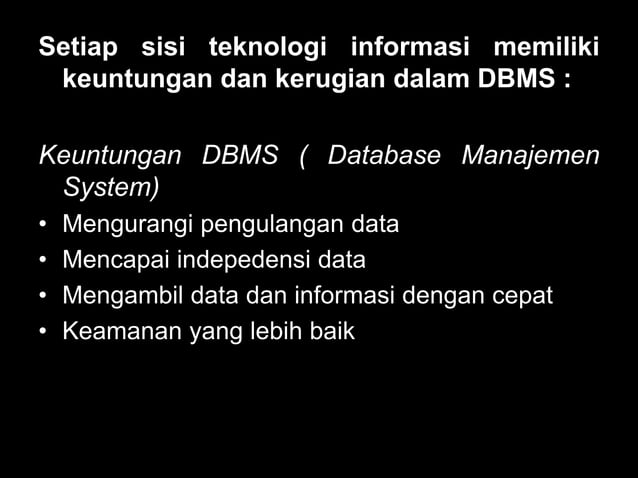 SISTEM MANAJEMEN BASIS DATA BAB 6 | PPT