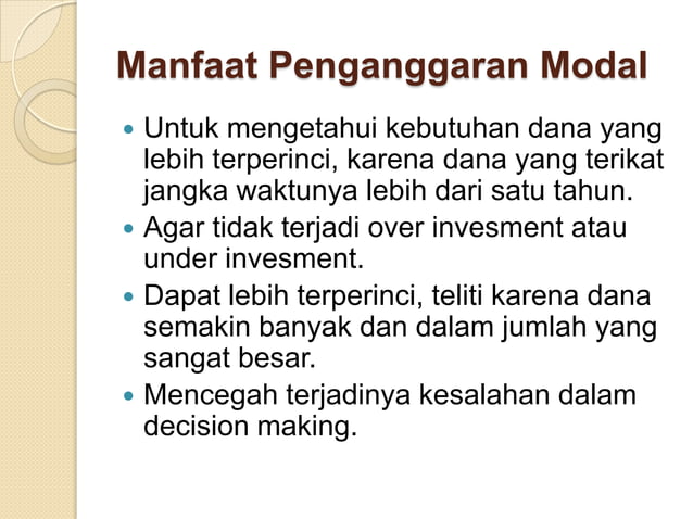 BAB VI CAVITAL BUDGETING | PPT