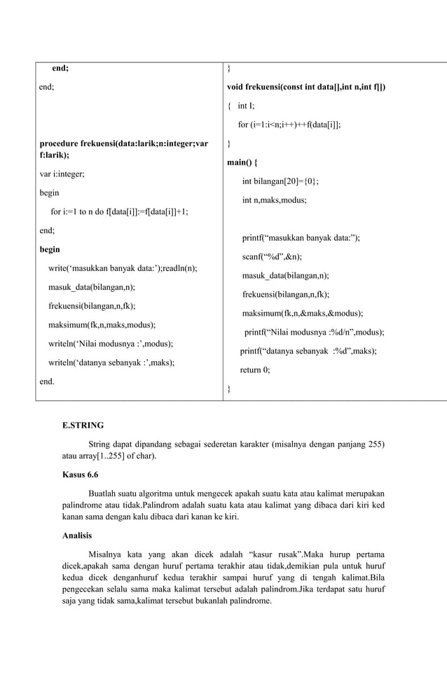 modul algoritma Bab 6 | DOC