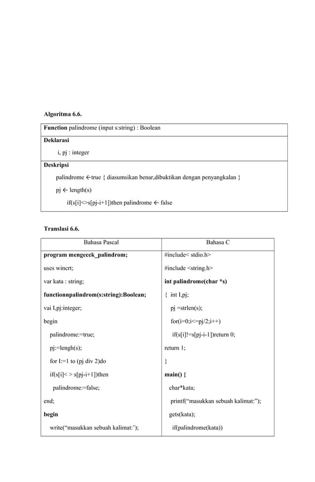 modul algoritma Bab 6 | DOC