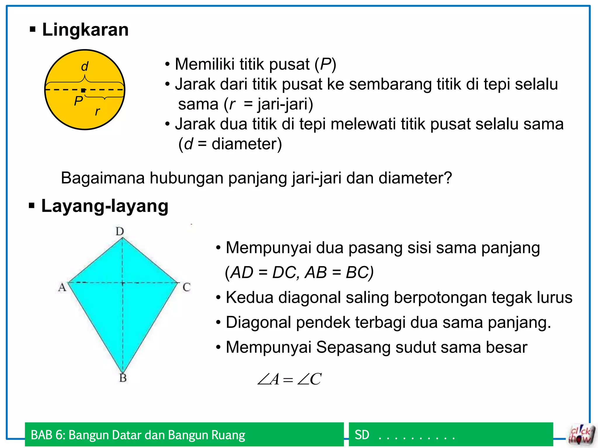 Bangun Datar Dan Bangun Ruang Kelas 5 SD | PPTX