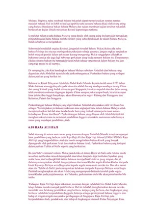 SEJARAH BAHASA MELAYU Bab6 | PDF