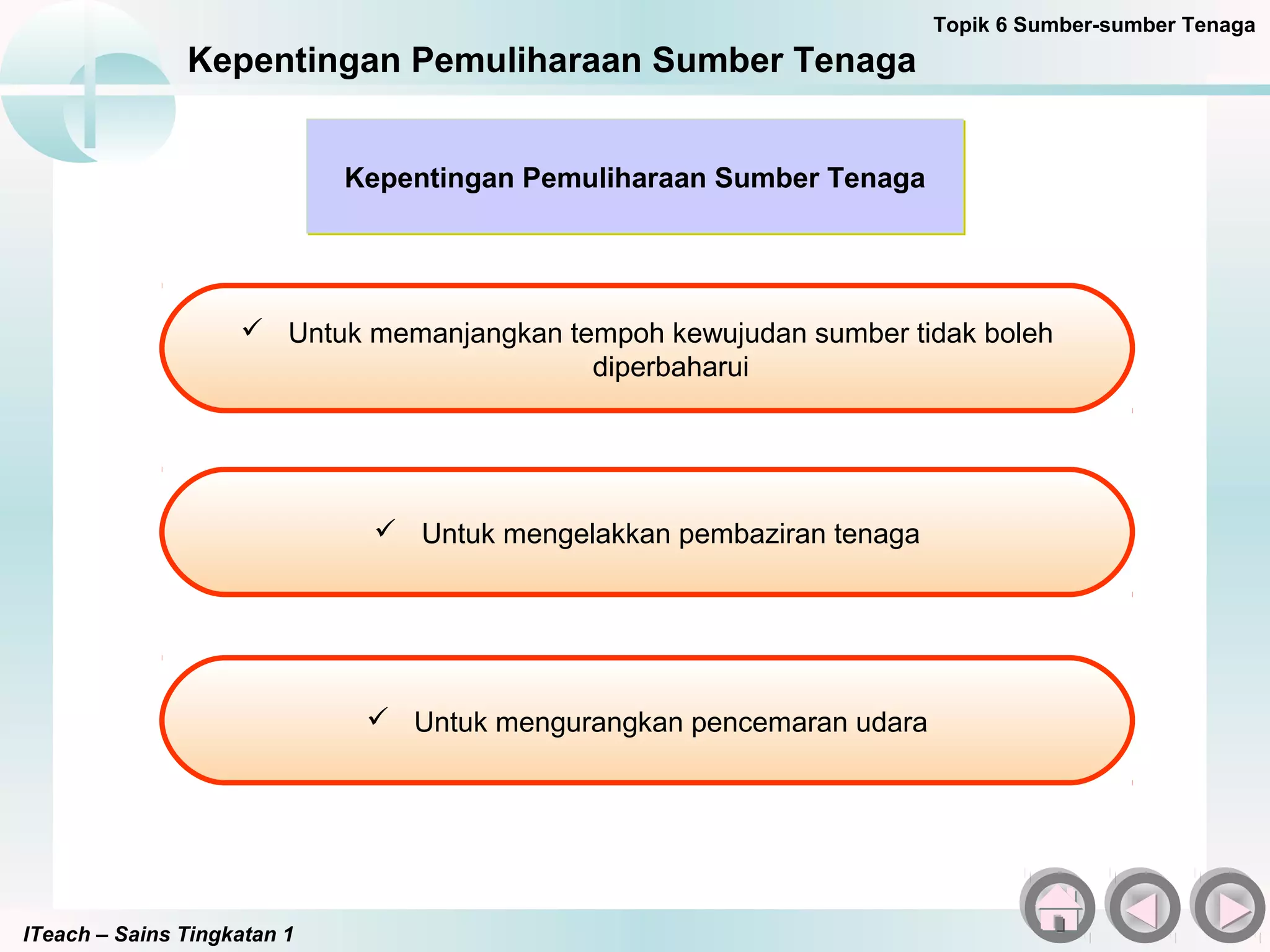 Bab 6 Sumber Tenaga | PPT