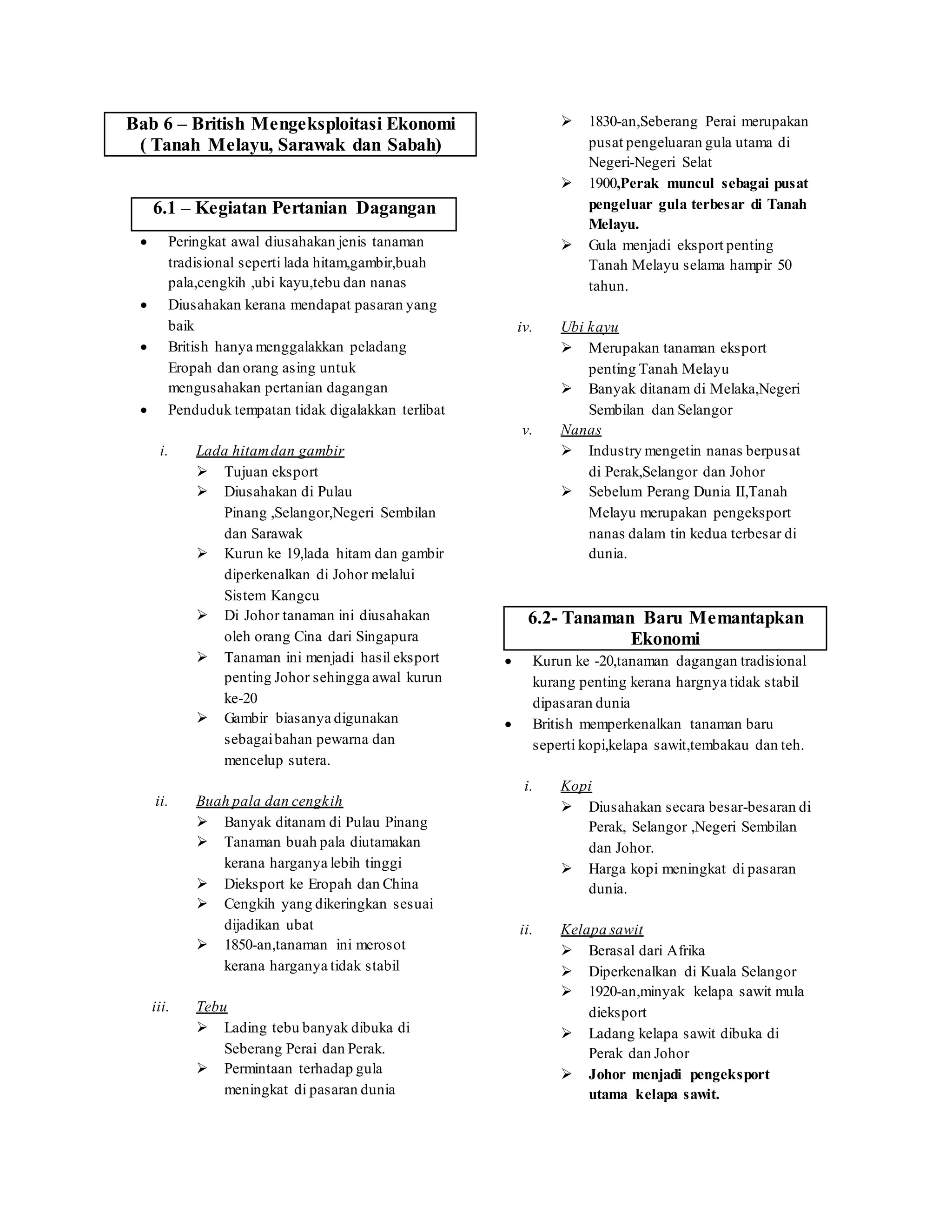 sejarah Bab 6 form 2 | DOCX
