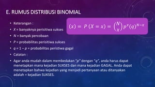 Distribusi Binomial dan Poison | PPTX