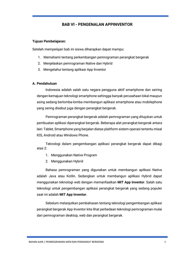 BAB VI - PENGENALAN APPINVENTOR | PDF
