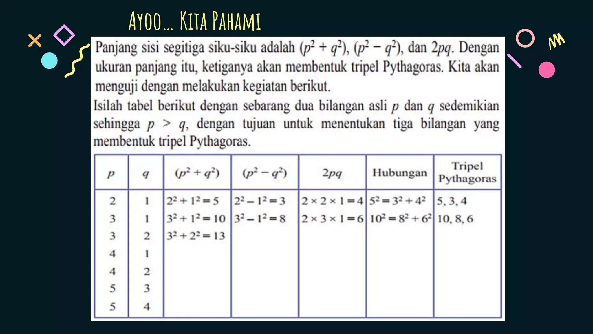 TEOREMA PYTHAGORAS (Menentukan Jenis Segitiga & Tripel Pythagoras) - Pertemuan 4 | PDF