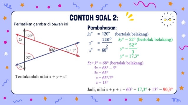 GARIS & SUDUT (Menentukan Sudut Yang Bertolak Belakang) - Pertemuan 6 | PDF