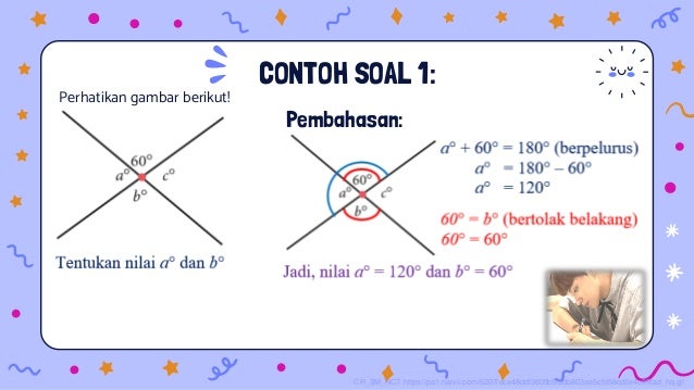 GARIS & SUDUT (Menentukan Sudut Yang Bertolak Belakang) - Pertemuan 6 | PDF