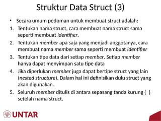 Pemahaman Struktur Data Struct, Array of Struct, dan File dalam ...