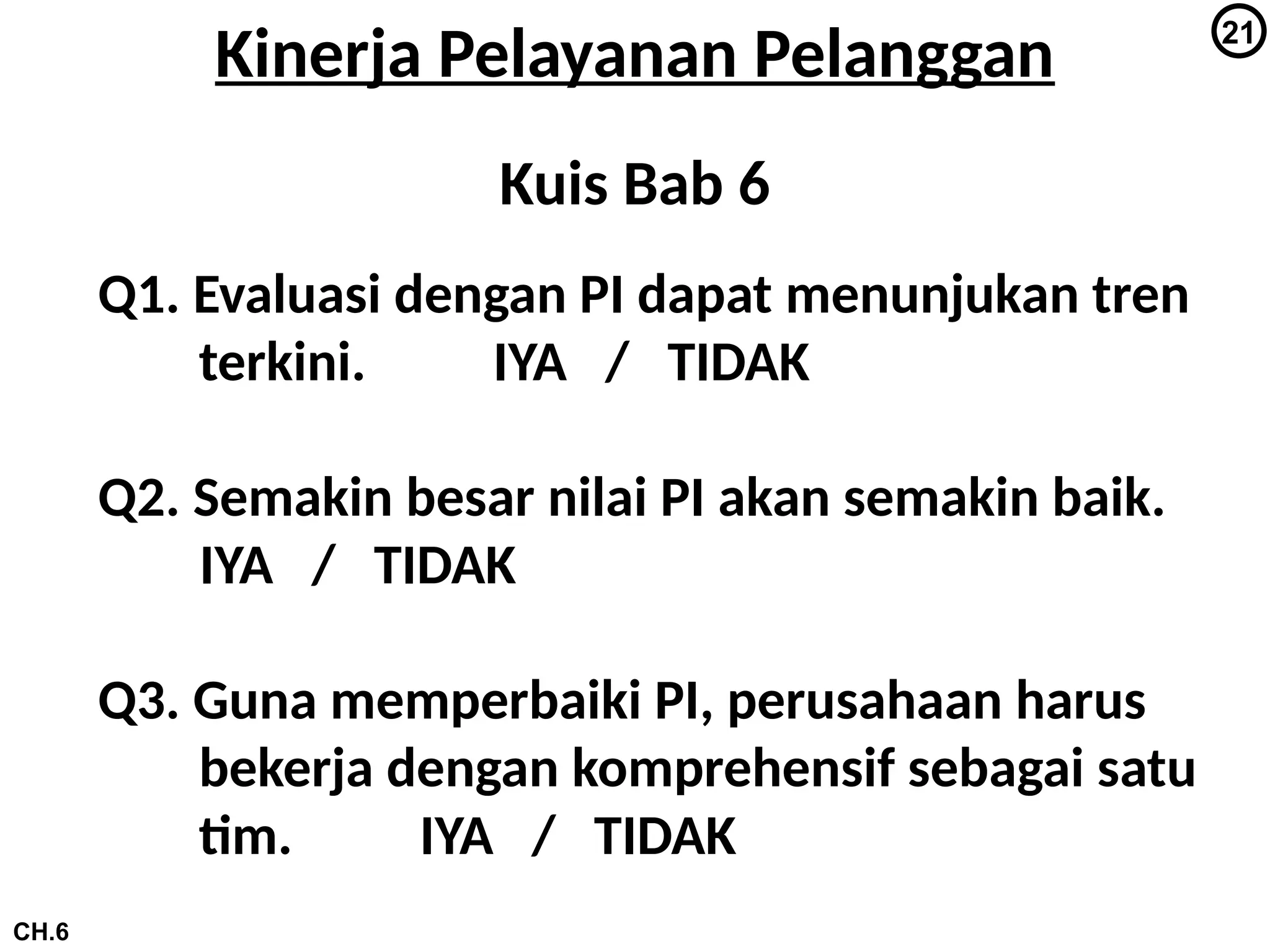 Bab 6. Penilaian Kinerja Pelayanan BUMD Air Minum | PPTX