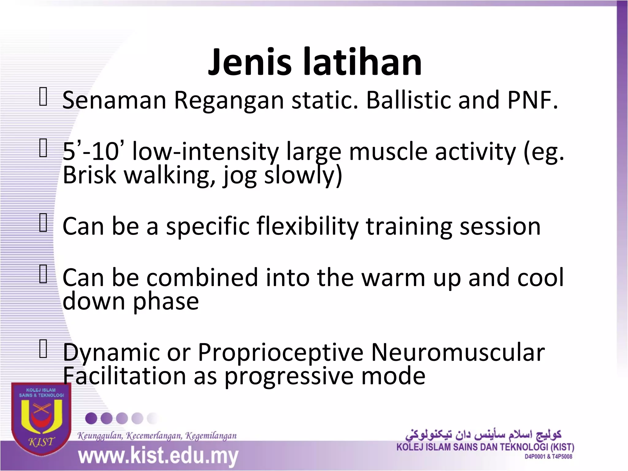 Bab 6 fleksibiliti dan kecergasan | PPT