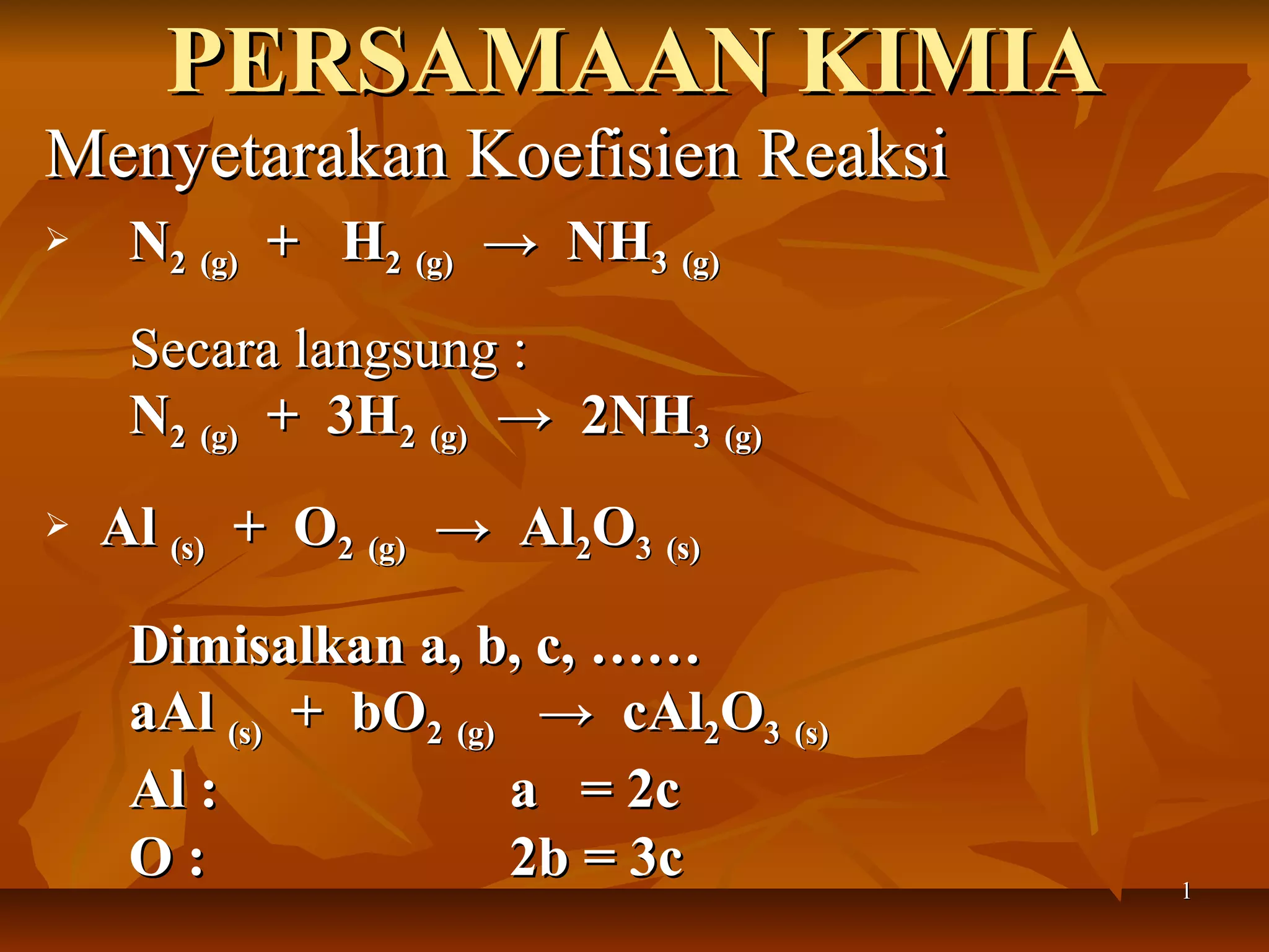 Bab6 persamaan kimia | PPT