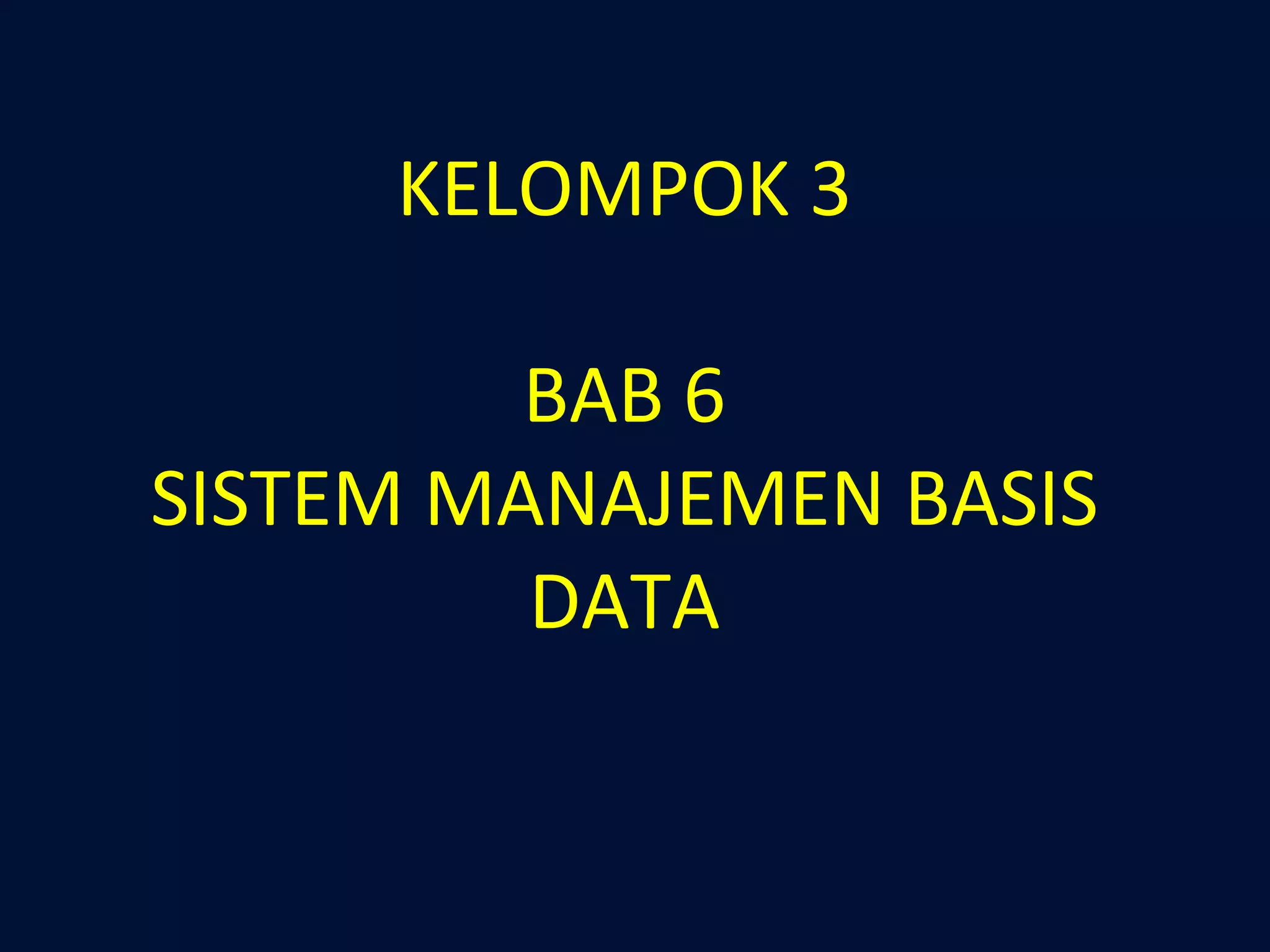 Bab 6 (23 slide) | PPT